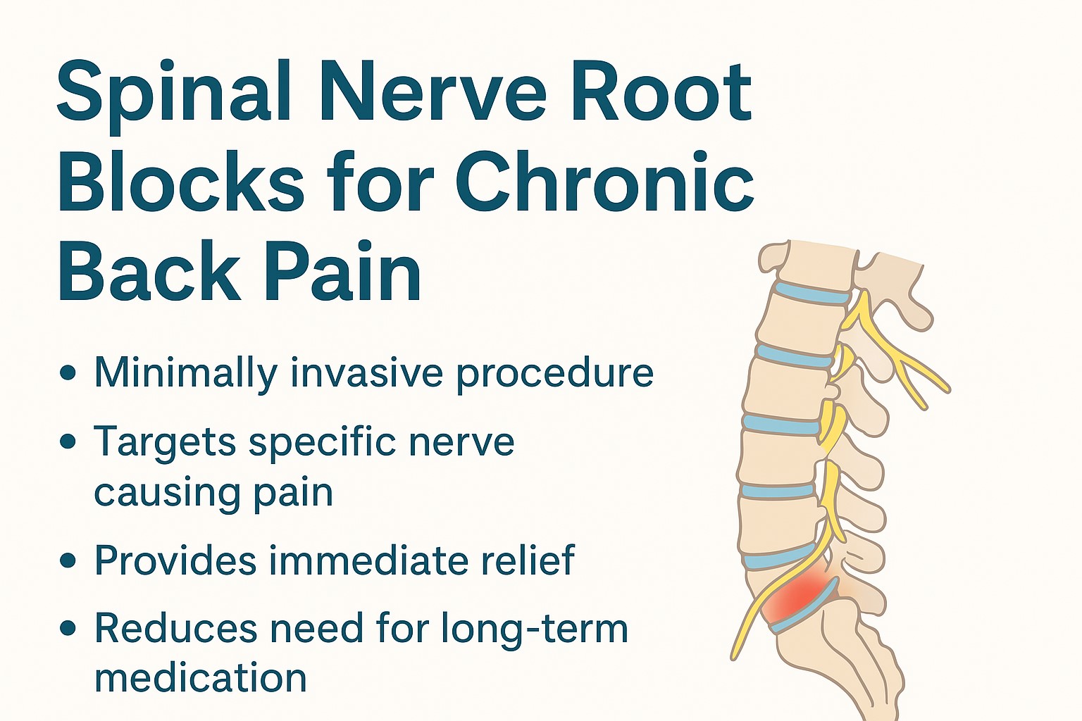 Ease Chronic Pain Now with Spinal Nerve Root Blocks Power - Dr Vrishit Saraswat